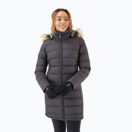 Jacheta Rab Femei Deep Cover Parka Marime XS Culoare Carbon