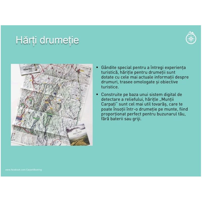 Harta turistica zonala Muntii Sureanu - Miorita