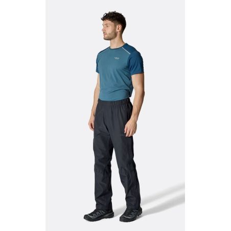 Pantaloni barbati Rab Downpour Mountains Marime S Culoare Negru